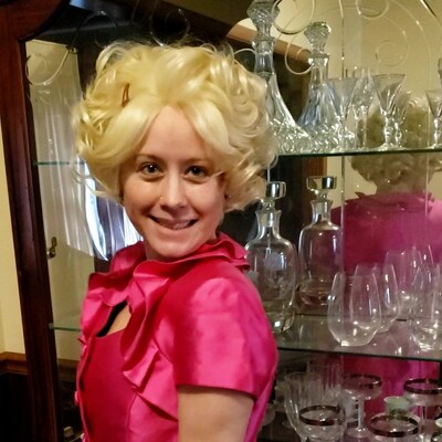 Lace Front Short Blonde Retro Curly Vintage Doris Day Style Heat ...