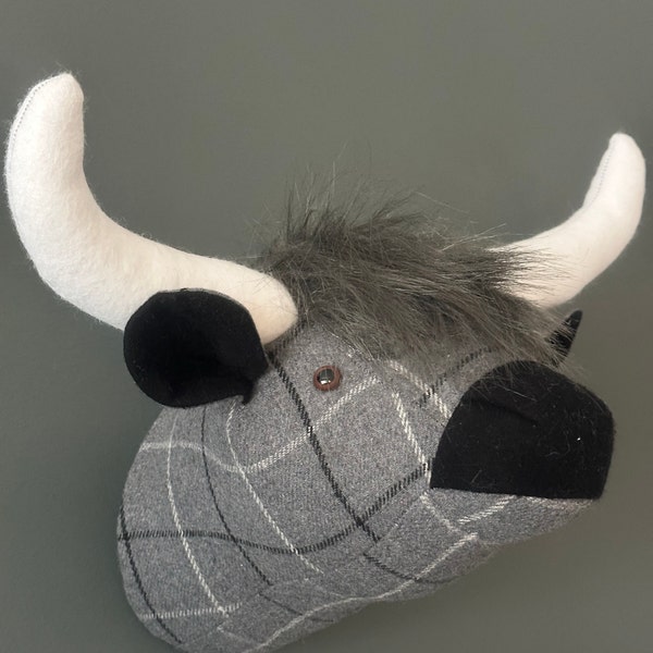 Faux Highland Cow Head Wall Decoration Sewing Pattern and Tutorial. - Etsy