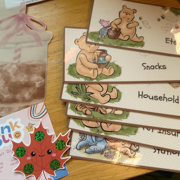 Vintage Winnie-the-pooh Budget Binder Inserts | A6 Cash Envelopes - Etsy
