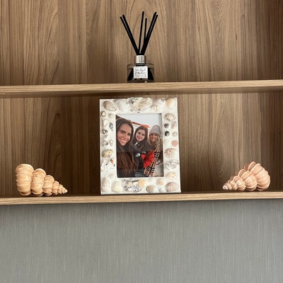 Sea Glass Photo Frame, Nautical Decor, 8x10 Natural Picture Frame ...