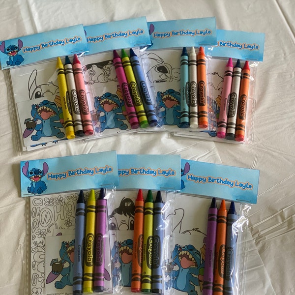 Lilo and Stitch Coloring Packs | Coloring Pages | Party Favor| Birthday ...