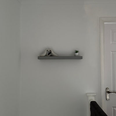 Rustic Floating Wooden Shelf, Radiator Shelf, Rounded Edges, Ledge ...