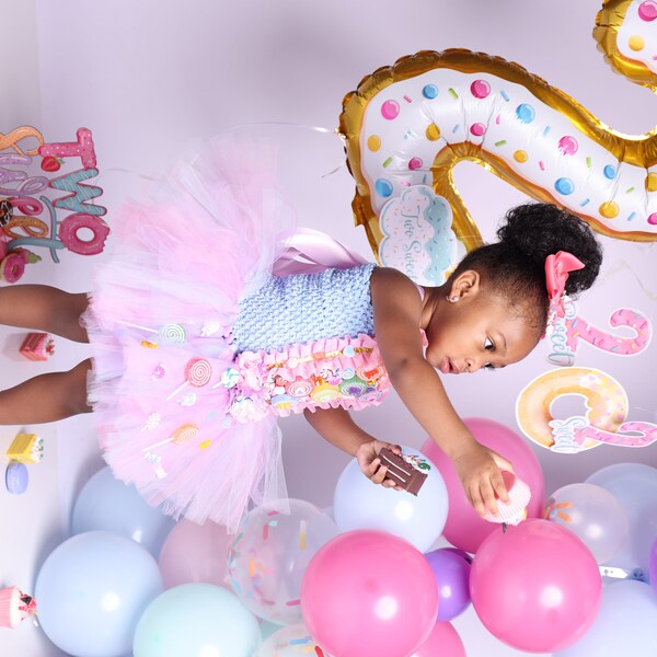 Pink Candy Queen Princess Candyland Sweets Costume Onederful Two Sweet ...