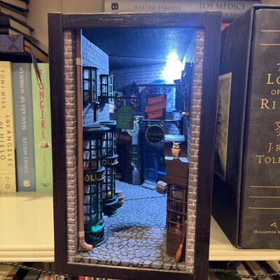 Booknook Chamber of Secrets Magic Book Nook Library Decor Miniature ...