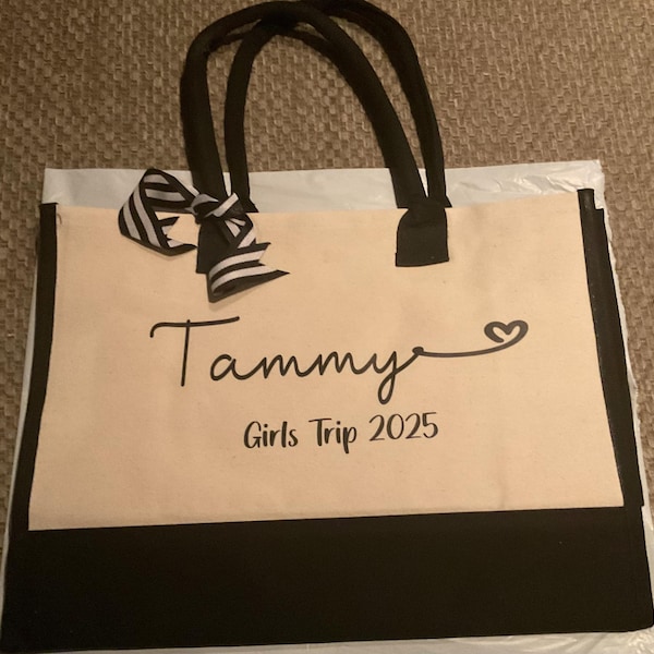 Custom Girls Trip Tote Bag, Girls Trip Gifts, Girls Trip Totes, Girls ...