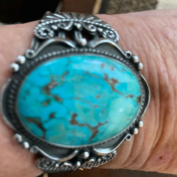 Vintage Signed Andrew Mccabe Navajo Rug Pattern Sterling Silver 6.5 ...