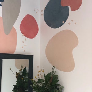 Mia Adhesive Wall Decal Circle Shape Sticker - Etsy