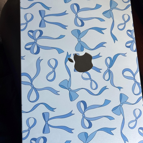 MacBook Case Blue Bows Cute Aesthetic MacBook Pro 13 MacBook Air 13 M2 ...