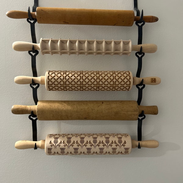 VINTAGE FLOWERS MINI Embossing Rolling Pin for Cookies, Biscuits ...