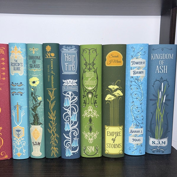 Throne of Glass Hardcover Vintage Dust Jackets Set, Digital Download ...