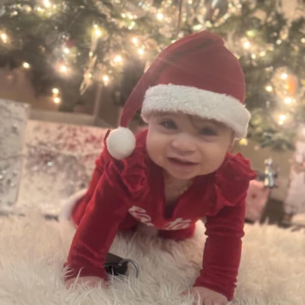 Santa Baby Outfit | Baby Girl Christmas Set With Bell Bottom Pants ...