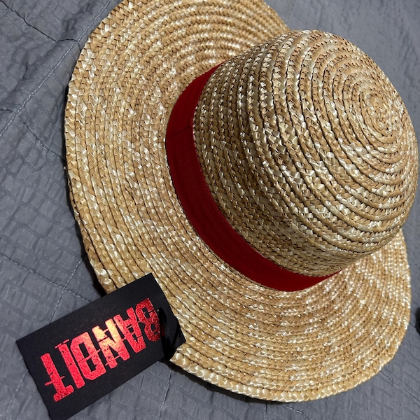 Large Straw Hat for Adults - for Cosplay or Everyday Wear - With ...