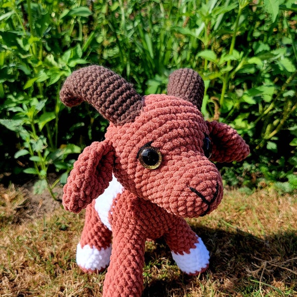 Amigurumi Ram Pattern, Crochet Pattern Ram, Large Plushie Amigurumi ...