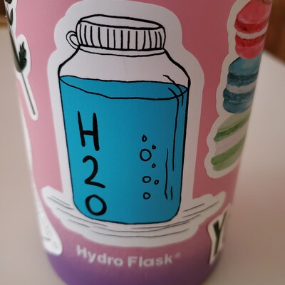 H2O Waterbottle Sticker Camping Stickers Outdoor Stickers - Etsy