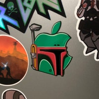 Hackintosh Apple Skull Logo Custom Mash Up MacBook iPhone Laser Printed ...