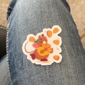 Greedy Gus Gus Transparent Sticker/ Cinderella Sketch Princess Sidekick ...