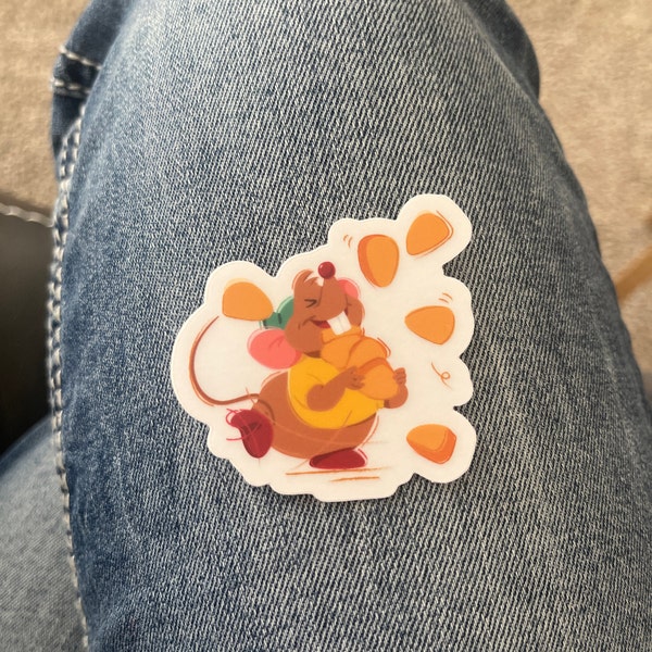Greedy Gus Gus Transparent Sticker/ Cinderella Sketch Princess Sidekick ...