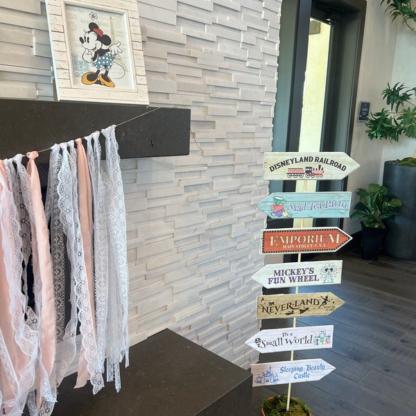 Disneyland Party Directional Sign, Mickey Birthday, Princess Birthday ...