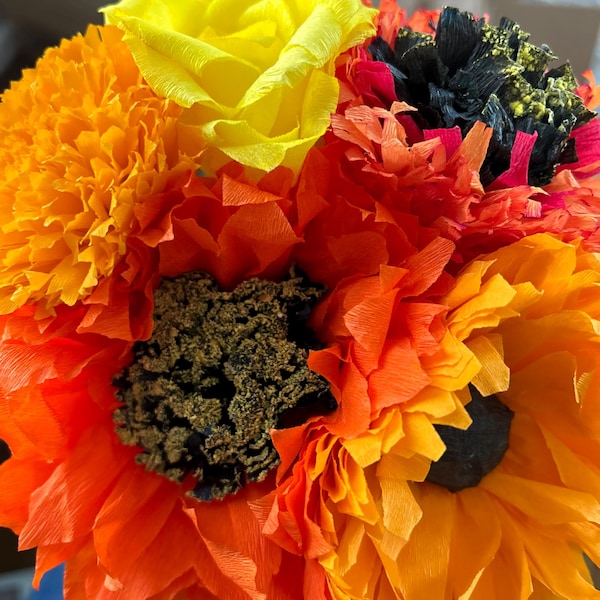 Mexican Paper Flowers Sold Wholesale - Colourful Mexican Themed Wedding ...