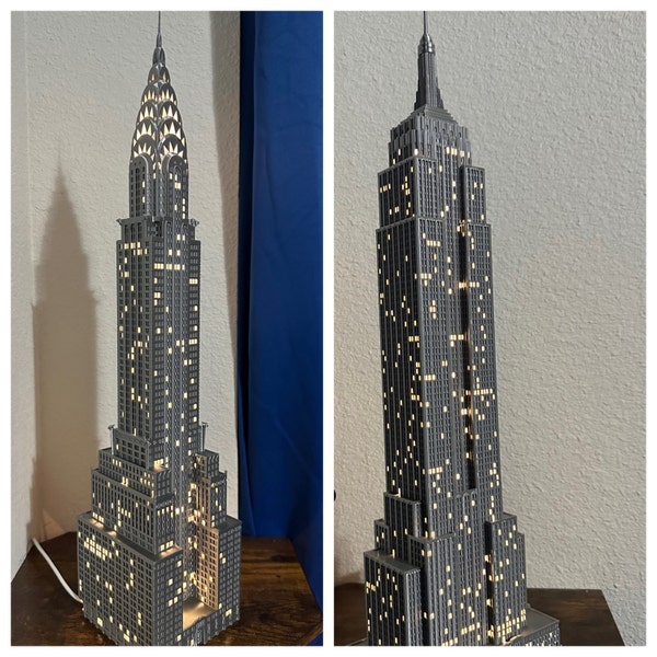Chrysler Building Light up Model- 3D Printed - Etsy