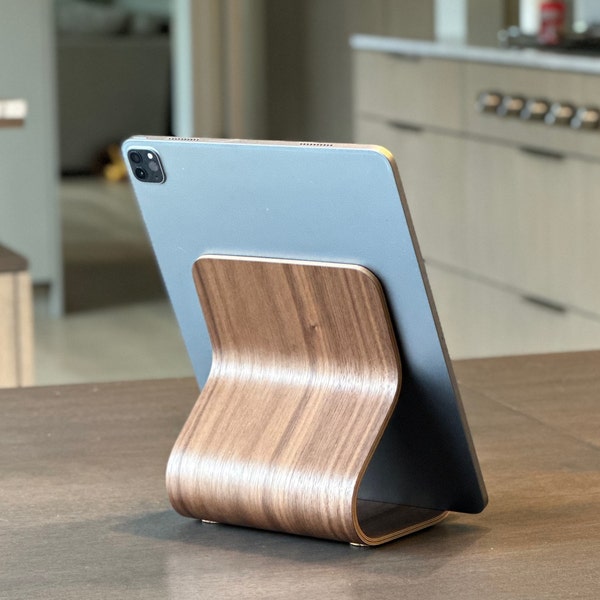 Modern Phone Stand | Handcrafted Desk Decor | Minimalist Tech ...