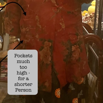 Vintage Quilted Jacket, Red Traditional Chinese Coat, Retro Flowers ...