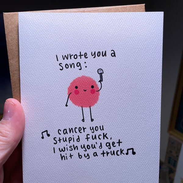 Cancer Greeting Card Funny - Cancer Song - Cancer Encouragement ...