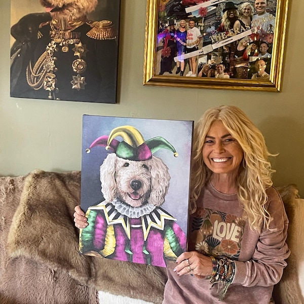 Custom Jester Portrait, Jester Pet Portrait, Pet Portraits, Custom Pet ...