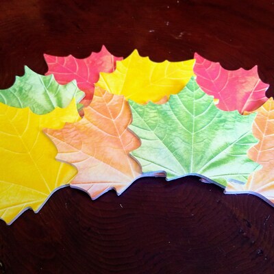 Thankful Tree Leaves 100 Post It Notes in 4 Colors Thanksgiving DIY ...