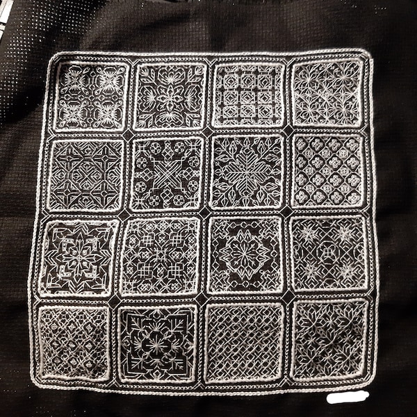 Blackwork Sampler Pattern - Etsy