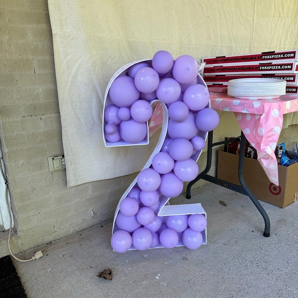 Number 2, Mosaic Numbers, Number Two From Balloons, Mosaic From ...