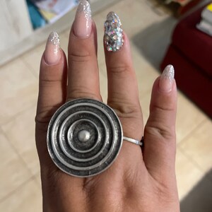 Circle Ring Large Ring Dome Ring Flower Ring Leaf Ring | Etsy