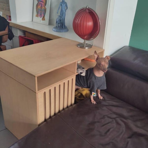 Bungalo Dog House, Puppy Crate House, Modern Dog House, Dog Bed, Wooden ...