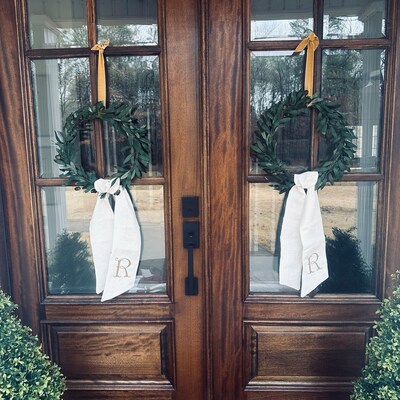 Minimalist Front Door Wreath, Olive Branch Wreath, Farmhouse Wreath ...