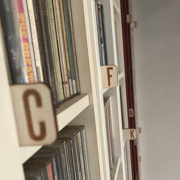 Eco Friendly, Both Sides CD Dividers, Set of 26 Horizontal, A to Z, CD ...