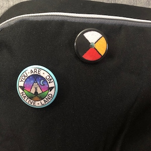 You Are on Native Land Pin - Etsy