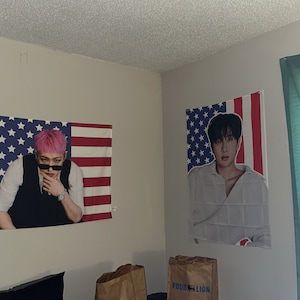 SVT Woozi Pool Shirtless Photo Flag Banner, Seventeen Woozi Kpop Flag ...