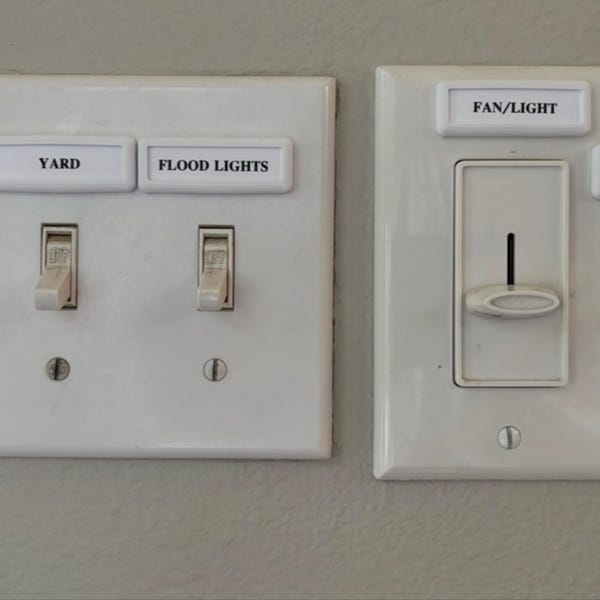The Switch Label: Light Switch Label Frames for Light Switch Cover ...