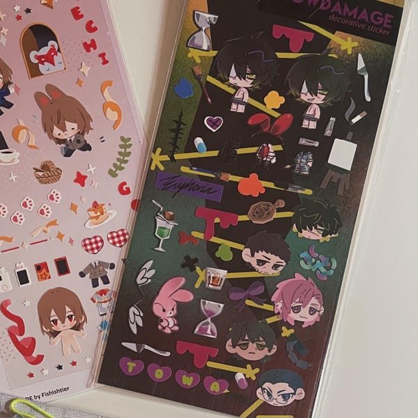 By Fishishtier Persona 5 P5 Amamiya Ren Akechi Goro Puffy Charm Akeshu ...