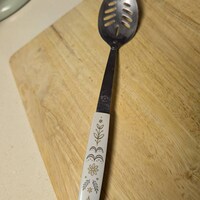 Vintage MARIA GRANDE Stainless Steel Flatware Embossed Floral and Black ...