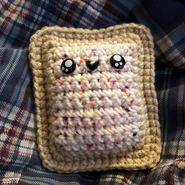 Toaster Pastry Crochet Pattern, No-sew, Crochet Pillow Pattern, Crochet ...