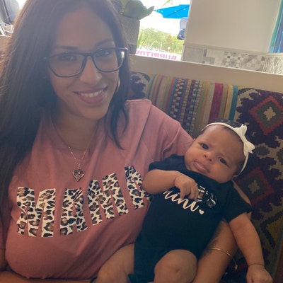Animal Print Mama Shirt Mamas Mini Mamas Girl Shirt Matching Mommy and ...
