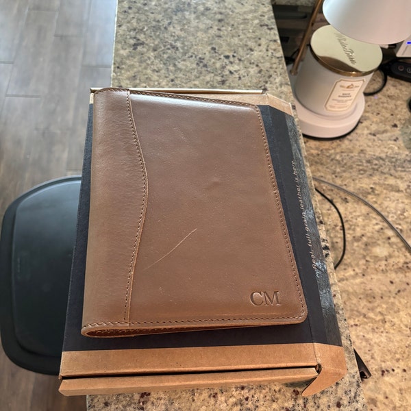 PERSONALIZED Leather Jr Legal Padfolio, Monogrammed Leather Portfolio ...