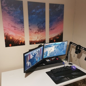 3 Panel Canvas Prints Framed, USA Made Custom Wall Art, Home Decor ...