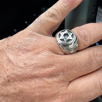 King's David Star Jew is Silver Ring Sterling Silver - Etsy