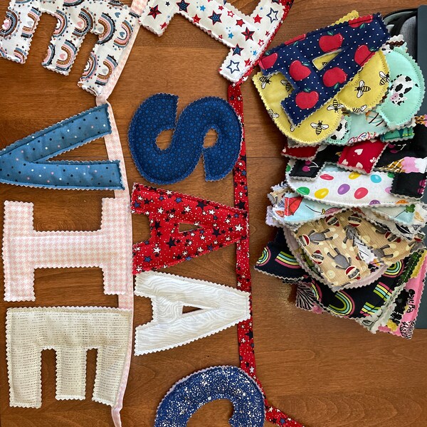 Fabric Alphabet Letters - Etsy