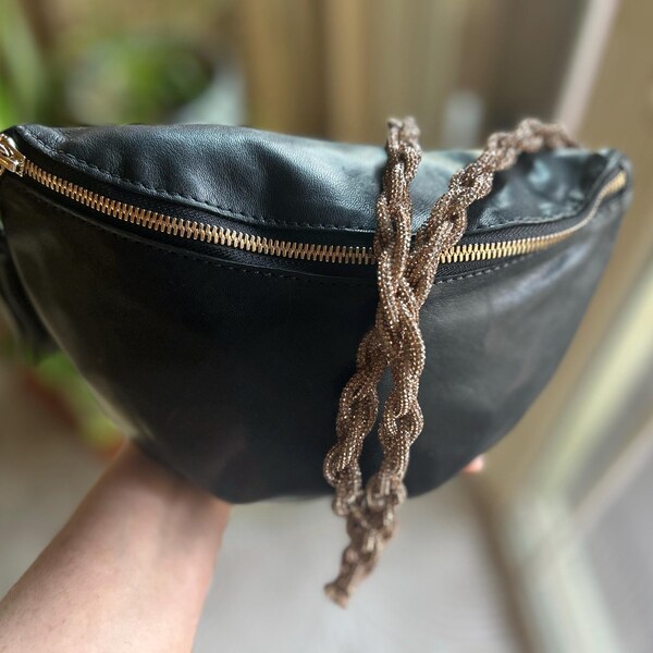 The EMPRESS CRYSTAL STRAP Handmade Crystal Rhinestone Braided Purse ...