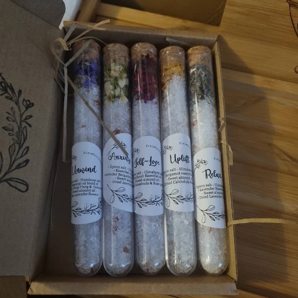 Bath Salts Tube Bath Salt Bath Salt Bath Salt Favors Spa Gift Natural ...