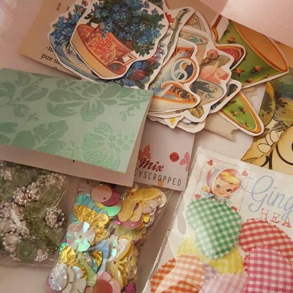 TEA CUPS Embellishments, Paper .. Cut Outs, Vintage Image, Roses ...
