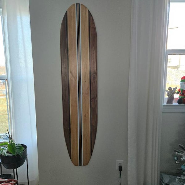 Tropical Surfboard Wall Art Decor | Hawaiian Decoration | Hibiscus ...